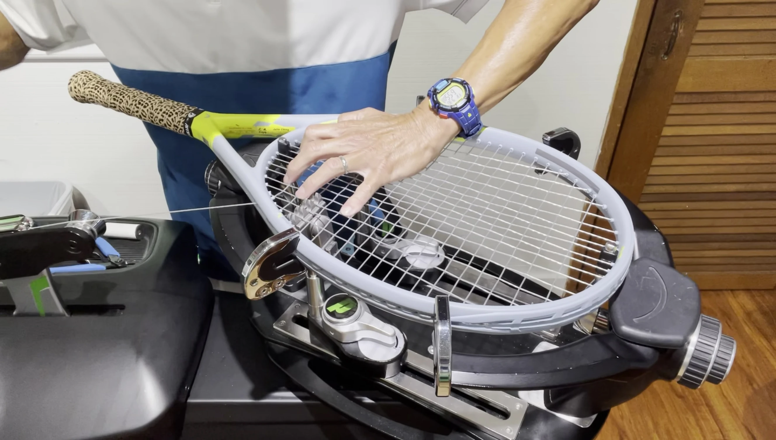 Faster Racket Stringing: The 3-Cross Weave Technique